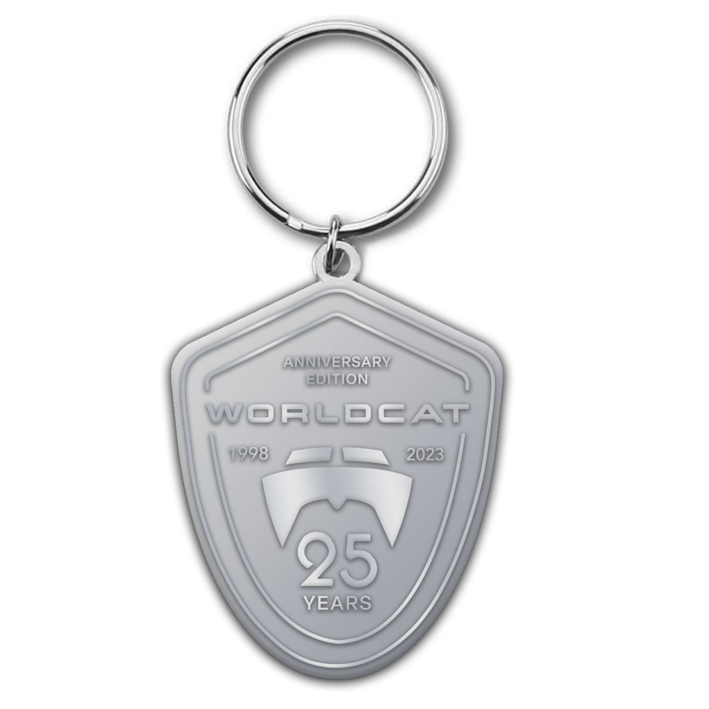 25th Anniversary Metal Keychain – World Cat